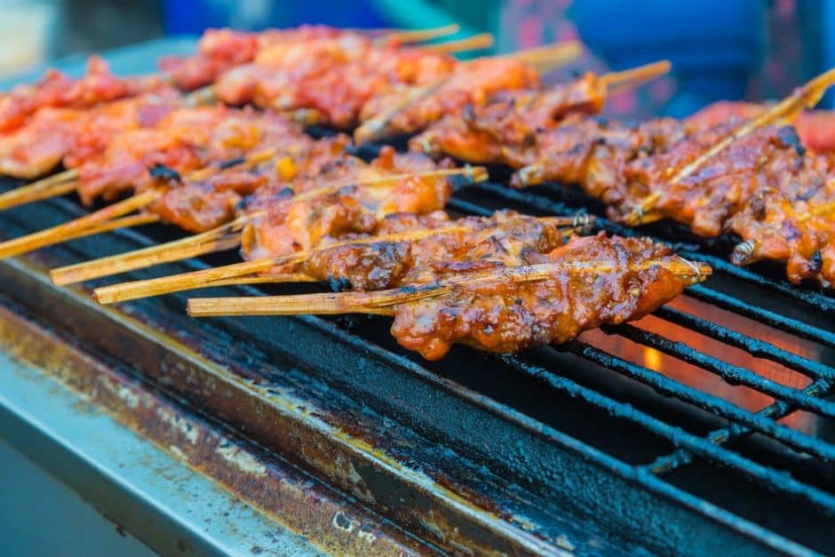 Saté-Spieße mit Erdnuss Sauce Rezept